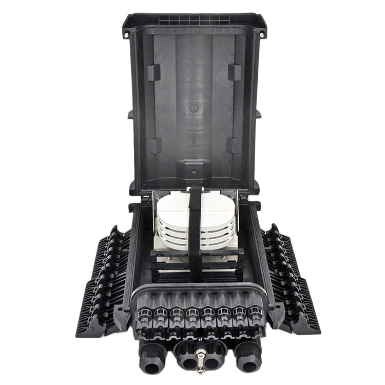 Horizontal IP68 Pole Fiber Optic Socket Panel 155mm Ftth Fiber Optic ...