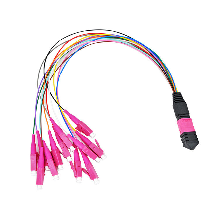 0.9mm Mtp Mpo Fiber Patch Cable Fan Out Mpo Fiber Patch Cord